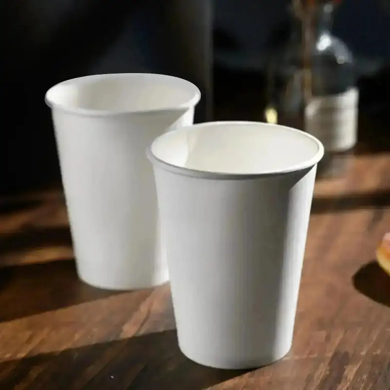 12 oz Paper Cups - Blank Recyclable Paper Cups for Coffee Shops & Food ...
