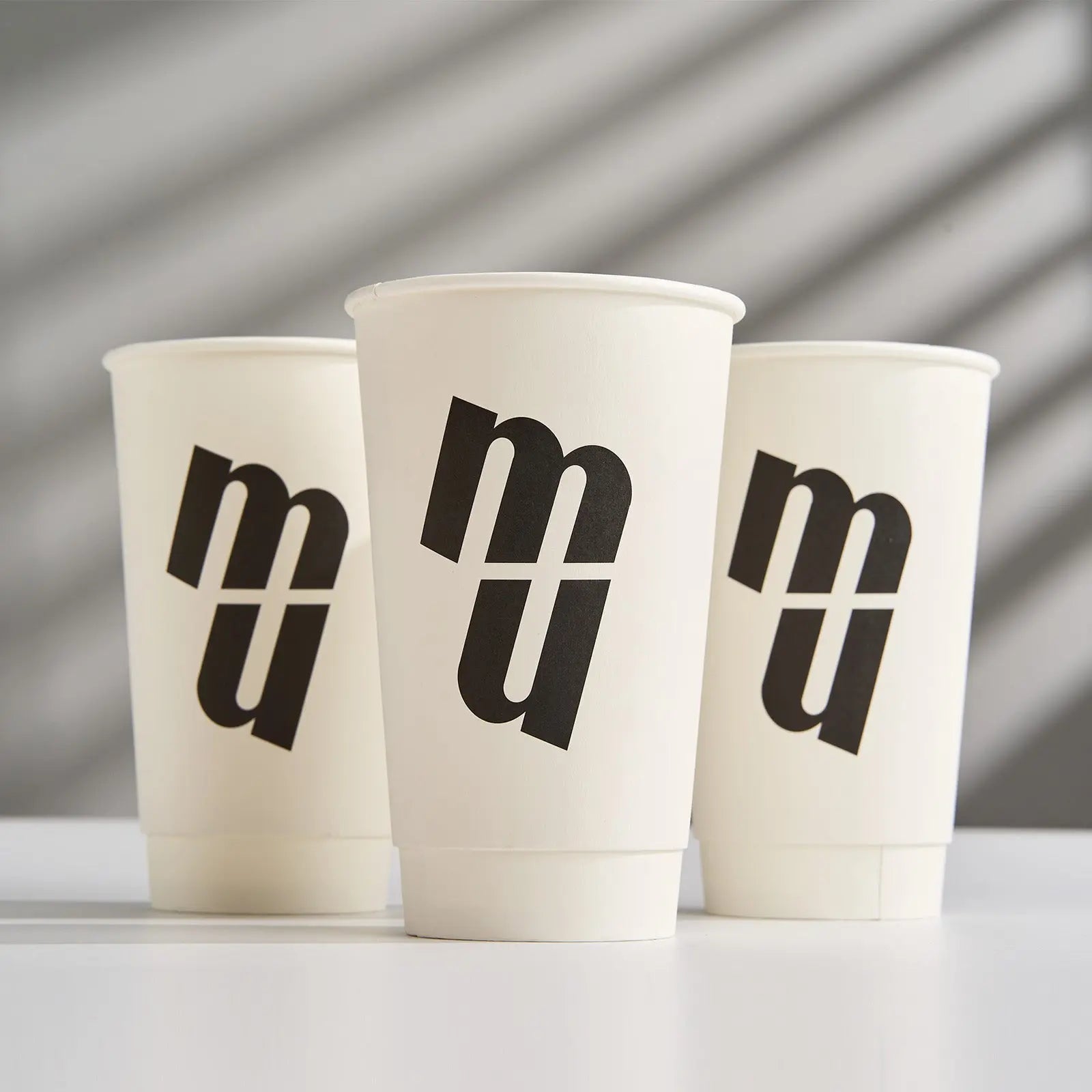 16 oz Custom Compostable Double Wall Paper Cups – PLA Lined & Full ...