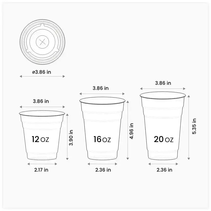 16 oz Custom Recyclable Cold Cups | RacetopPrint