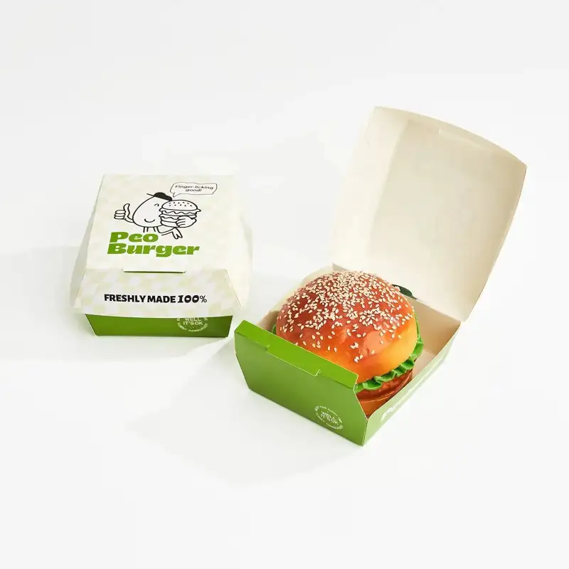 Custom Hamburger Boxes – Food Packaging with Logo | RacetopPrint