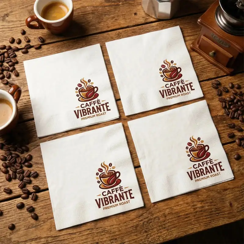 Custom Napkins for Coffee Shop | RacetopPrint