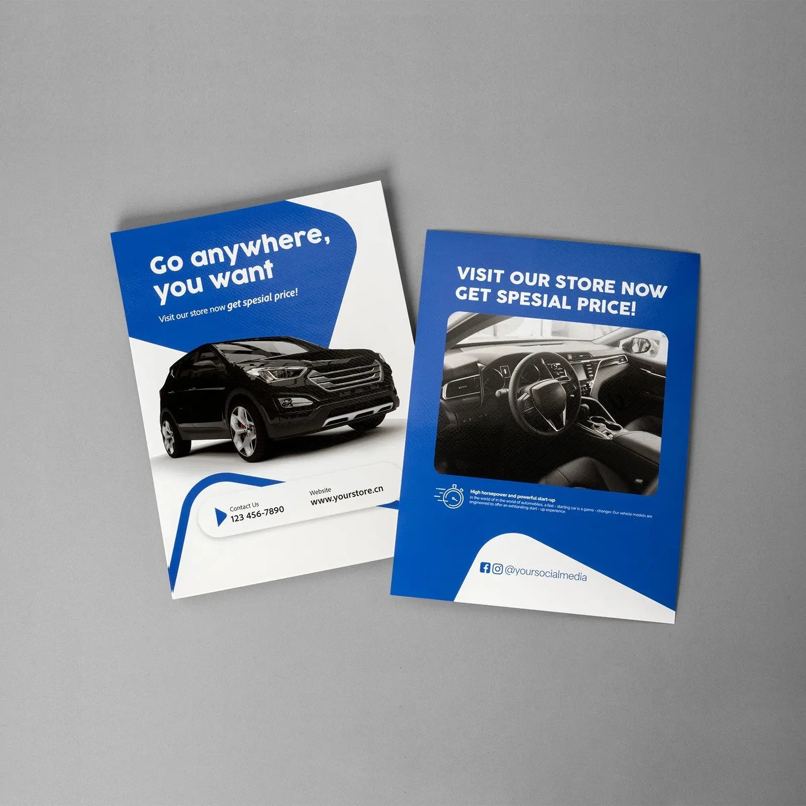 Custom Premium Embossed Flyers,Print Advertising