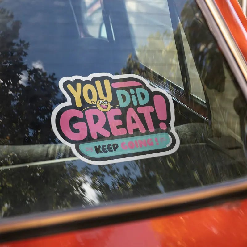 Custom Front Adhesive Sticker - Clear Application | RacetopPrint